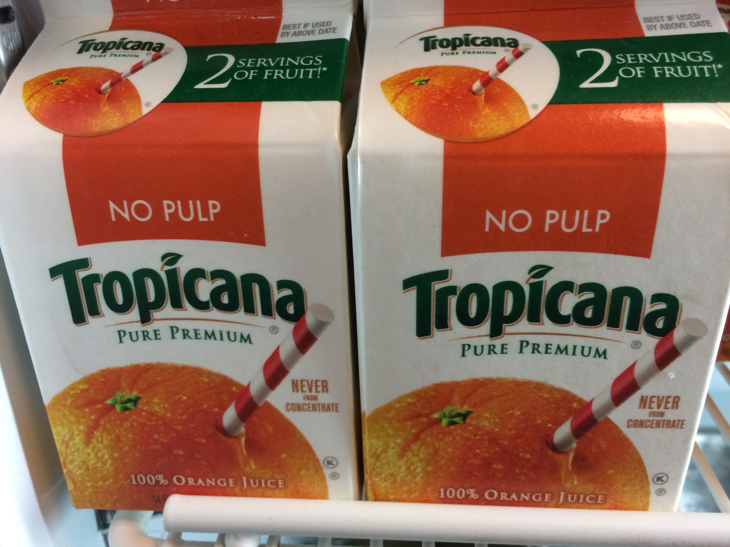 Tropicana Orange Juice Carton